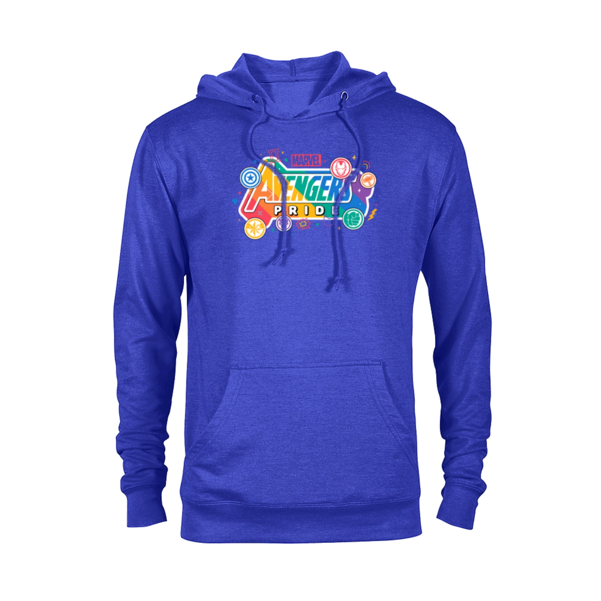 Marvel Pride Rainbow Avengers Pride Hero Icons & Doodles- Pullover ...