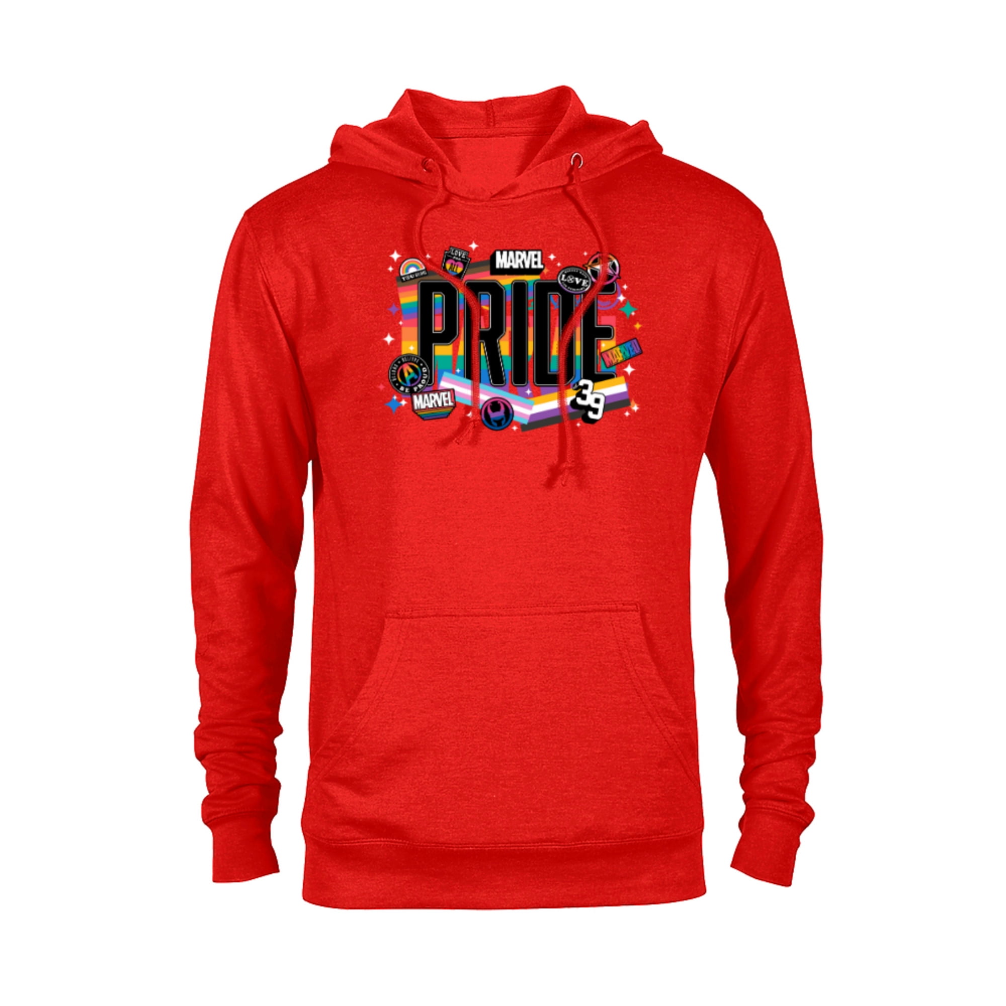 Marvel Pride Rainbow Flags Proud Heroes Stickers Est. ‘39 - Pullover ...