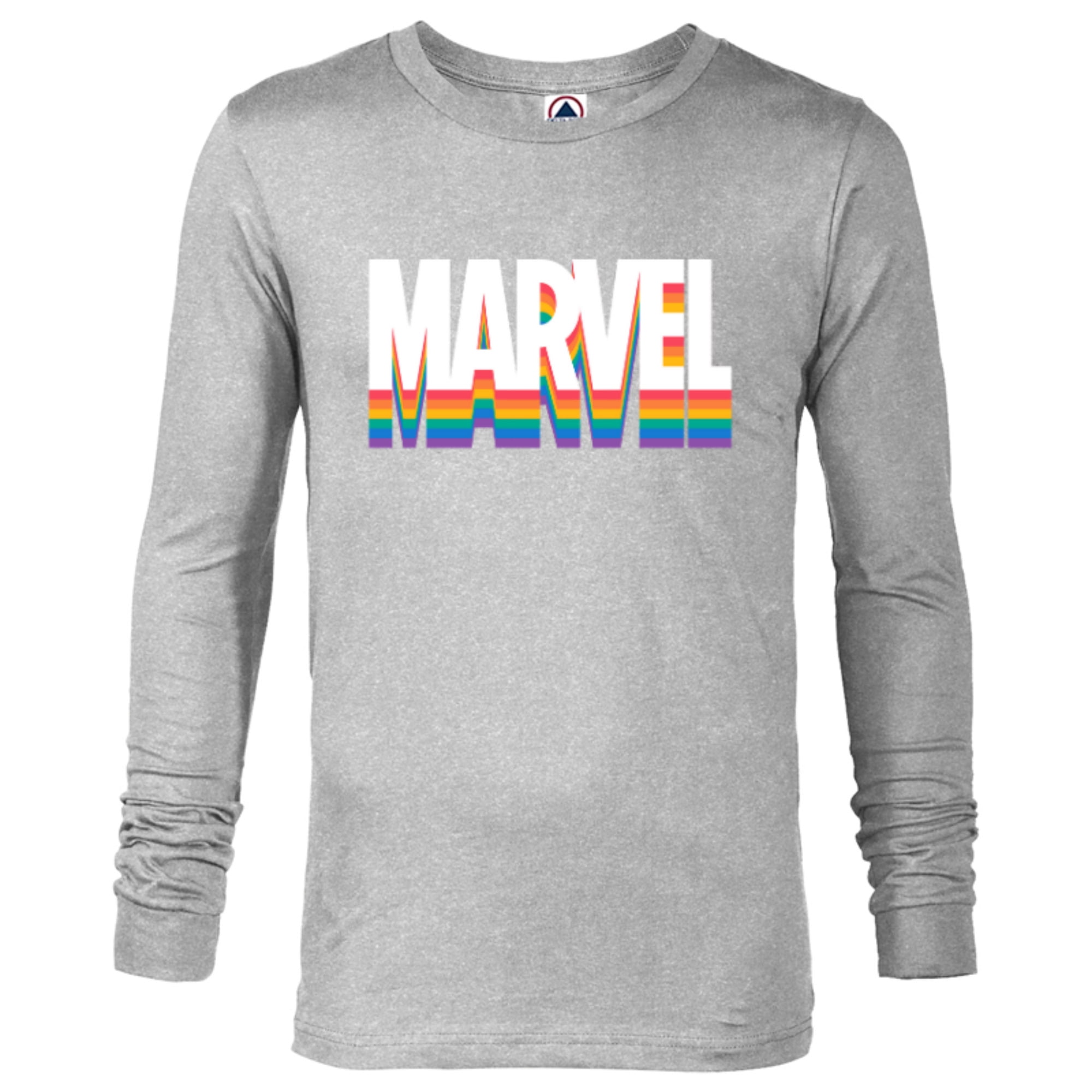 Marvel Pride Rainbow Marvel Logo Super Hero Pride- Long Sleeve T-Shirt ...