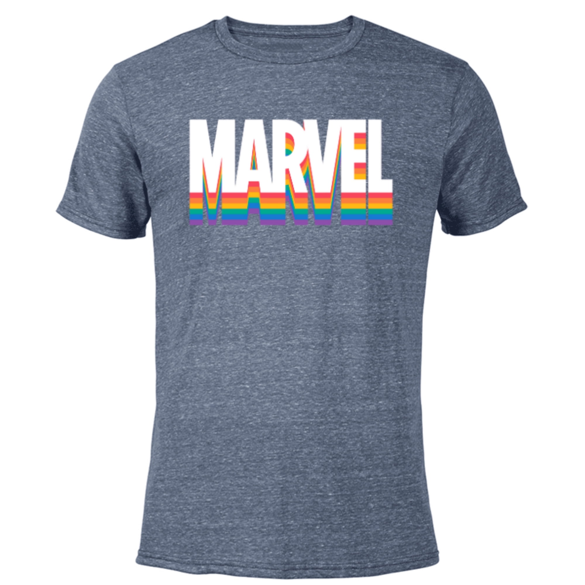 Marvel Pride Rainbow Marvel Logo Super Hero Pride- Short Sleeve Blended ...