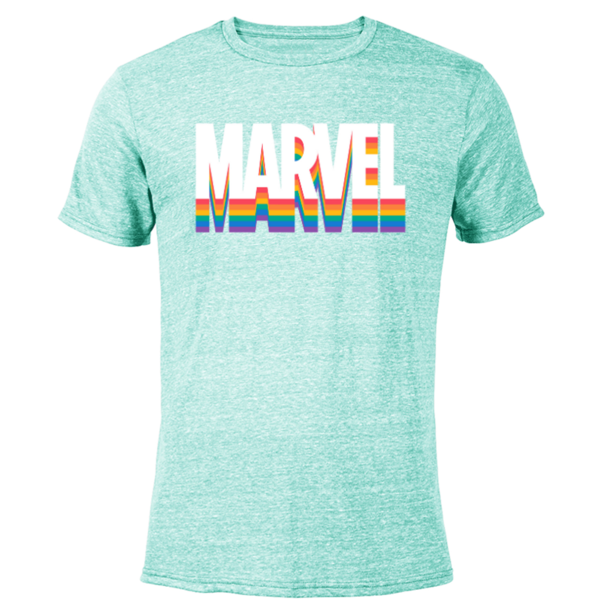 Marvel Pride Rainbow Marvel Logo Super Hero Pride- Short Sleeve Blended ...