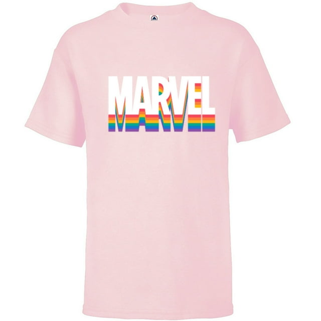 Marvel Pride Rainbow Marvel Logo Super Hero Pride- Short Sleeve T-Shirt ...