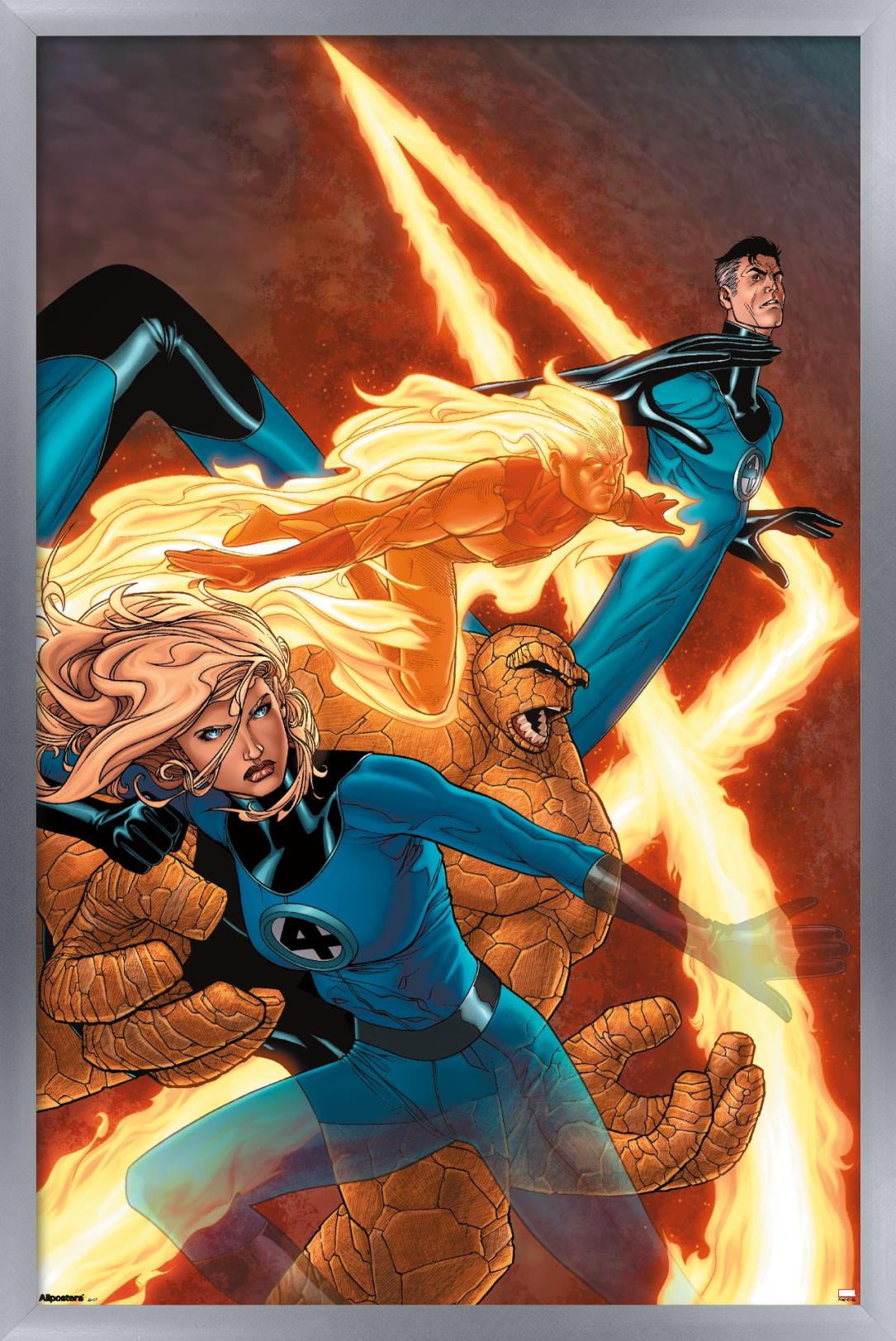 Marvel Publishing: Fantastic Four - Marvel Knights 4 #9 Wall Poster, 22 ...