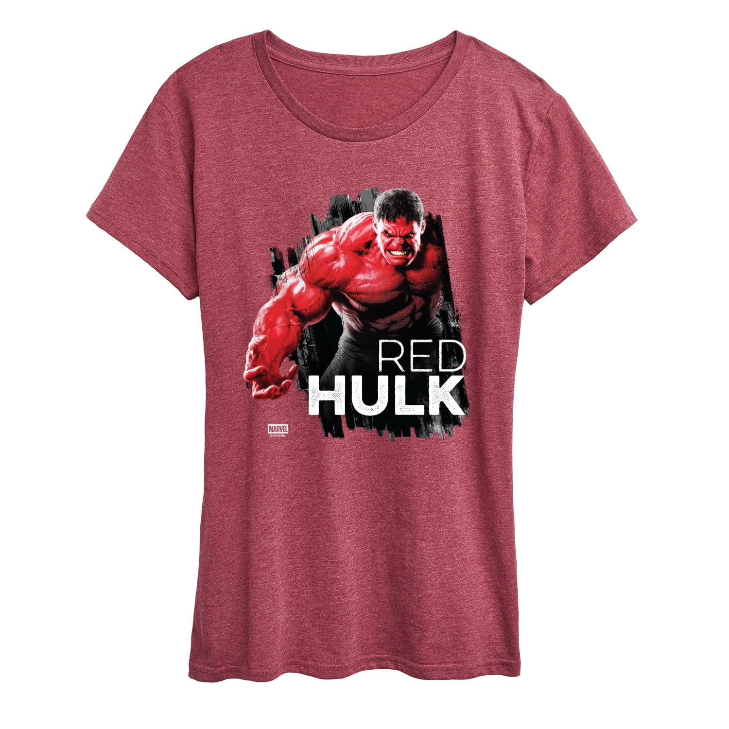 Marvel - Red Hulk - Women's Short Sleeve Graphic T-Shirt - Walmart.com