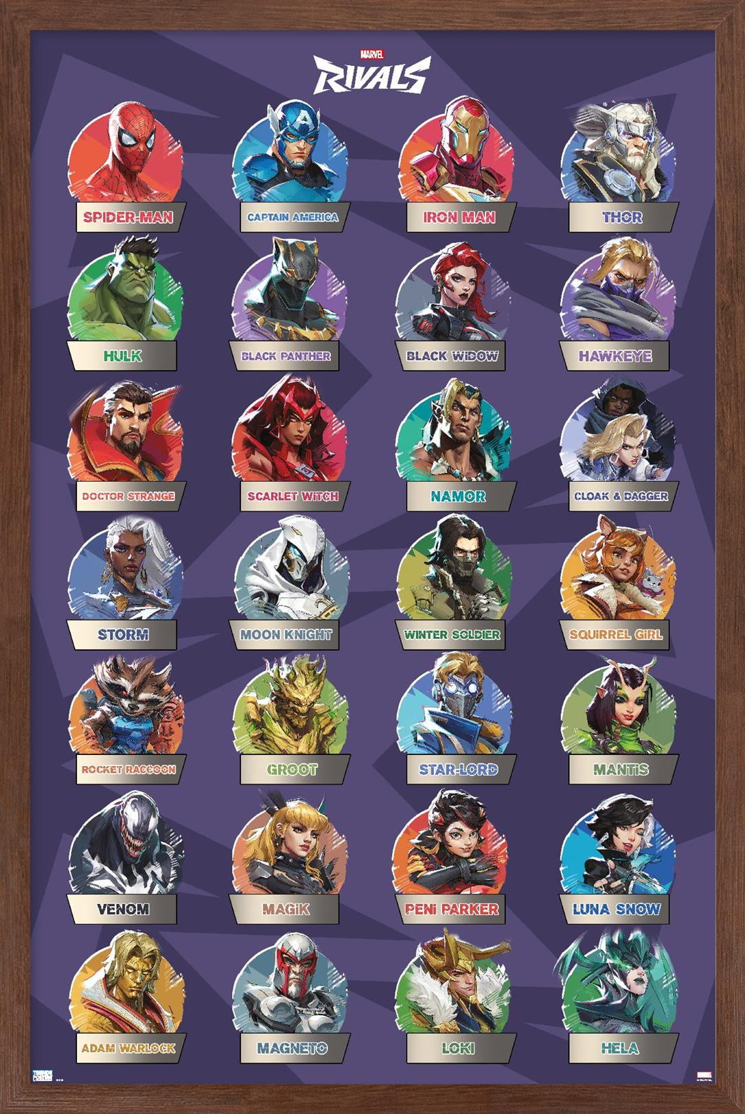 Marvel Rivals - Grid Wall Poster, 14.725" x 22.375" Framed - Walmart.com