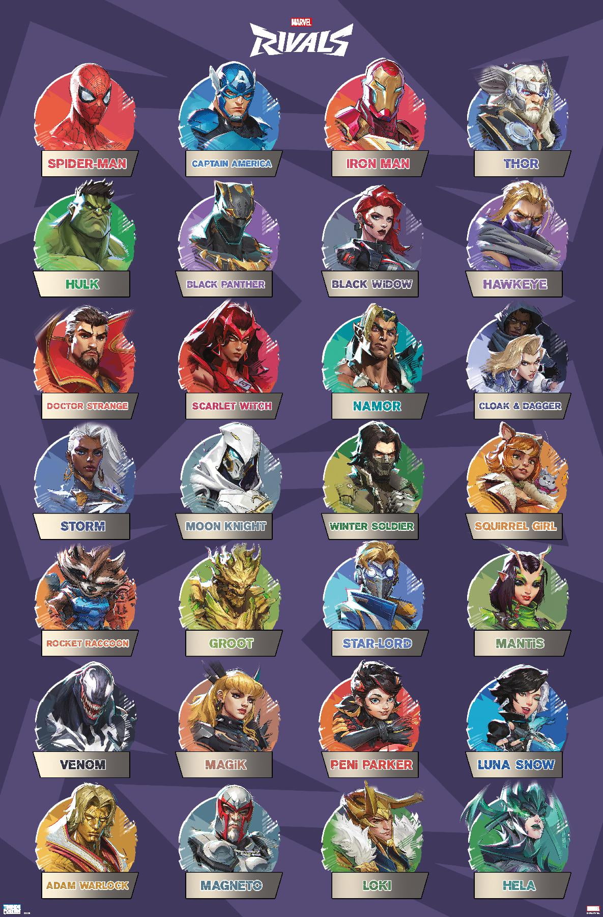 Marvel Rivals - Grid Wall Poster, 22.375" x 34" - Walmart.com