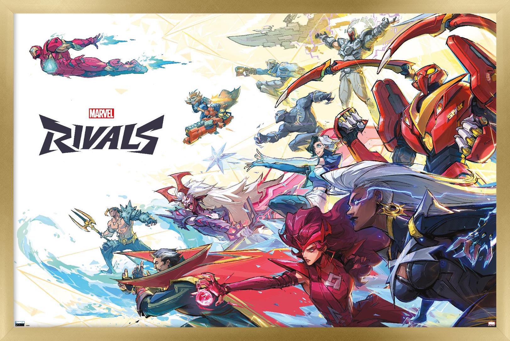 Marvel Rivals - Group Wall Poster, 14.725" x 22.375" Framed - Walmart.com