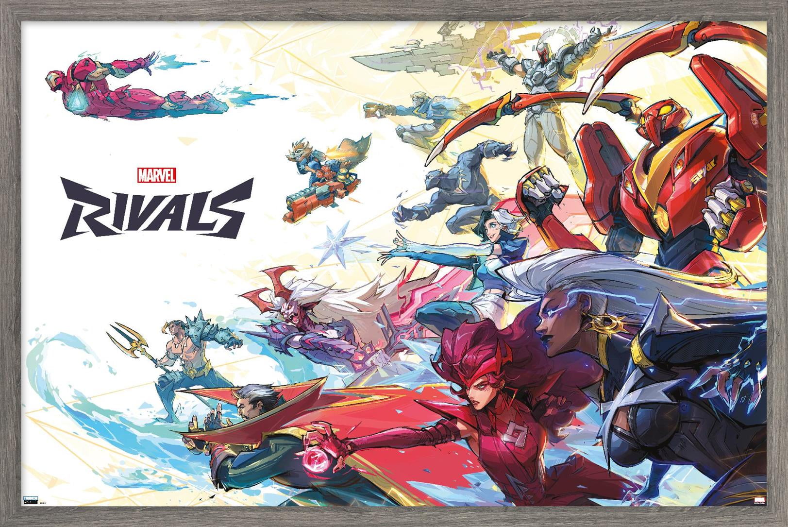 Marvel Rivals - Group Wall Poster, 14.725" x 22.375" Framed - Walmart.com