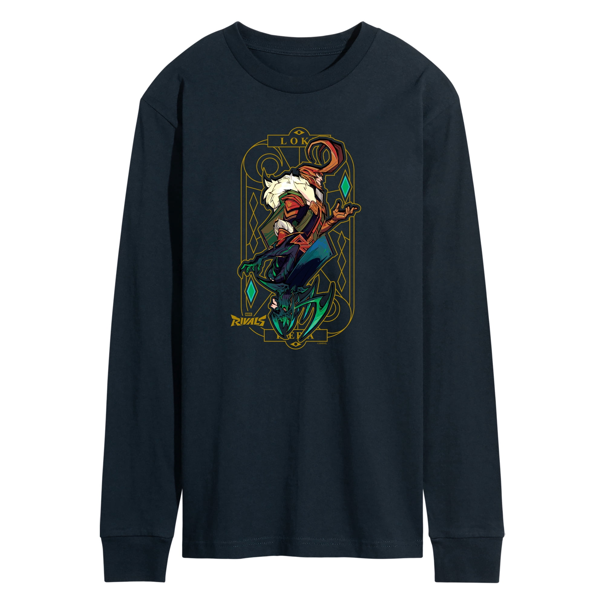 Marvel Rivals - Loki Hera Tarot Card - Men's Long Sleeve Graphic T ...