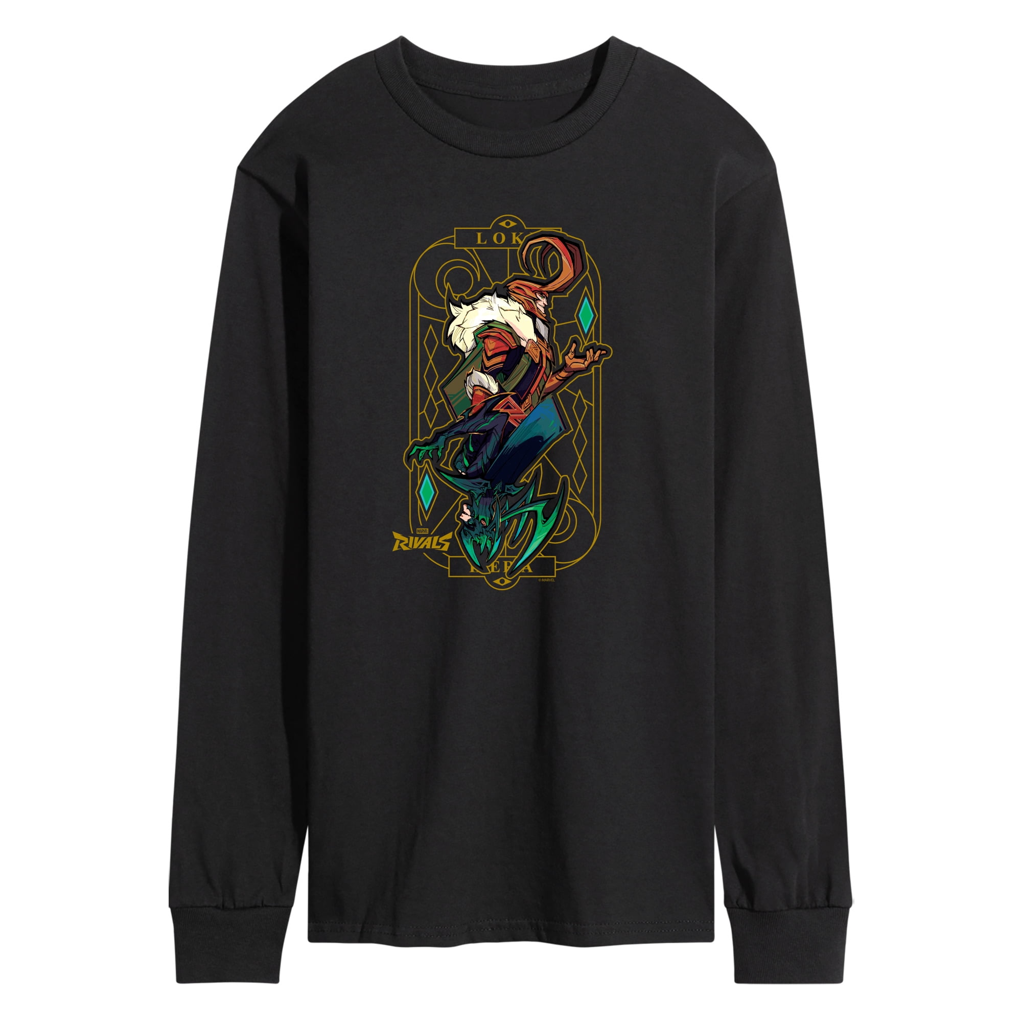 Marvel Rivals - Loki Hera Tarot Card - Men's Long Sleeve Graphic T ...