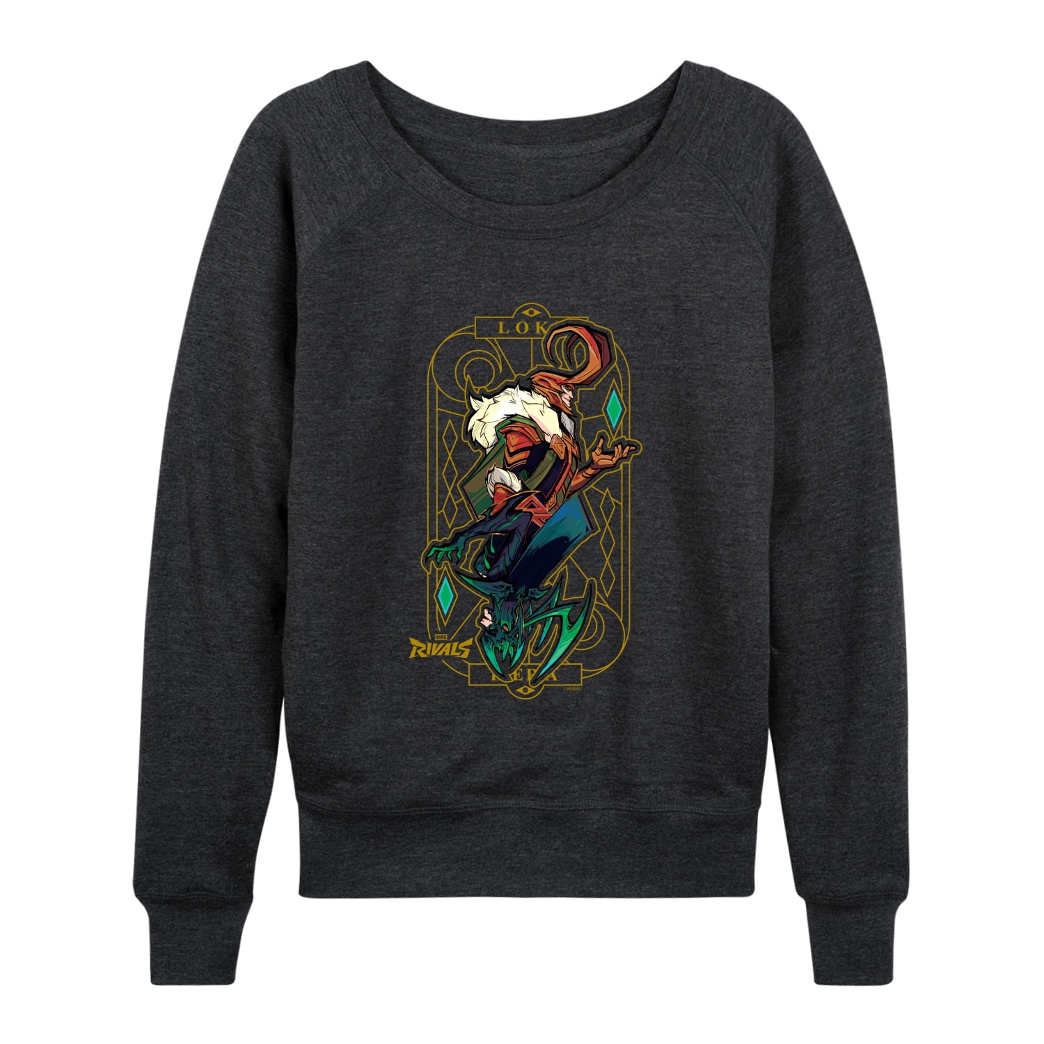 Marvel Rivals - Loki Hera Tarot Card - Women's French Terry Long Sleeve ...