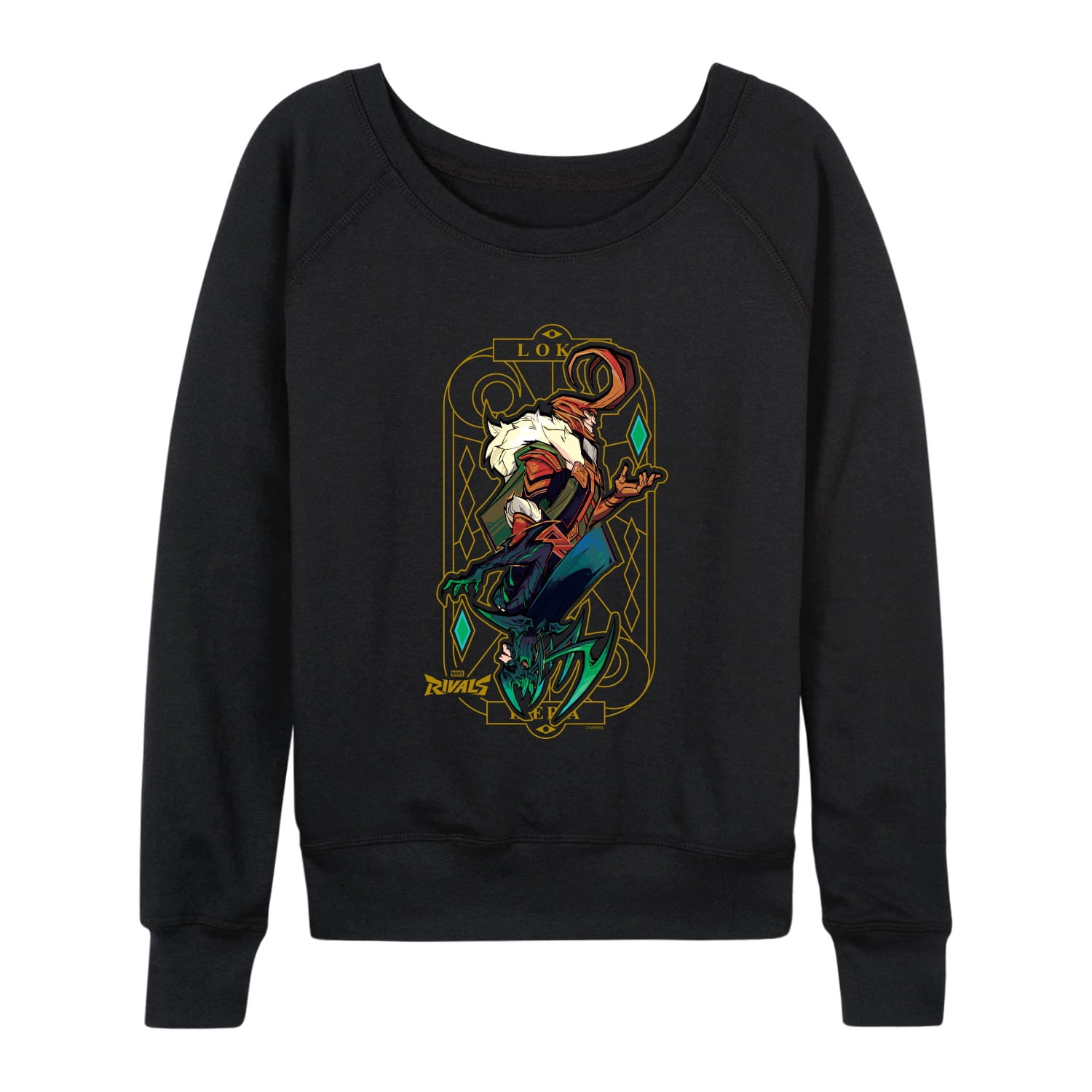 Marvel Rivals - Loki Hera Tarot Card - Women's French Terry Long Sleeve ...
