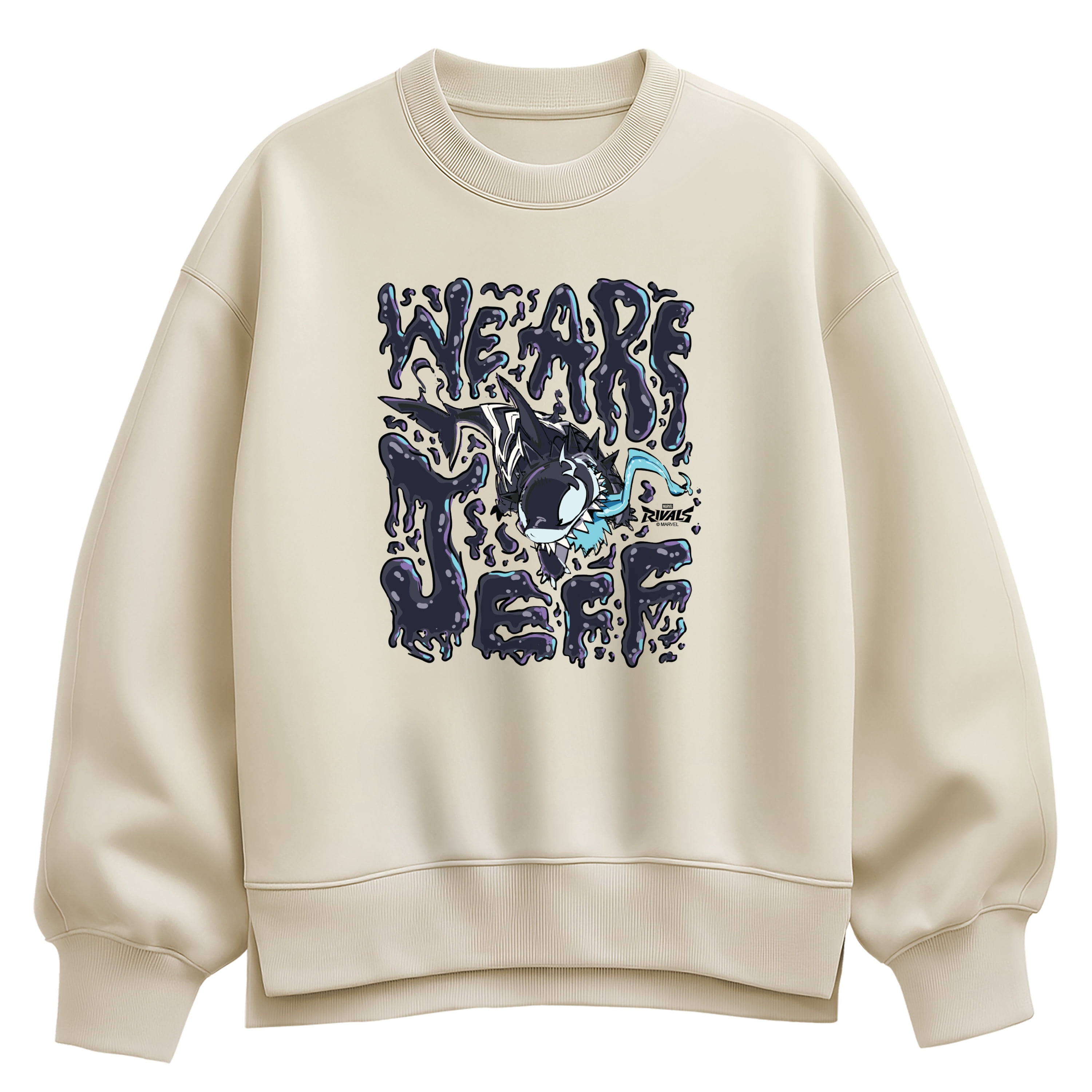 Marvel Rivals - We Are Jeff - Women's Oversized Fleece Crew Sweatshirt ...