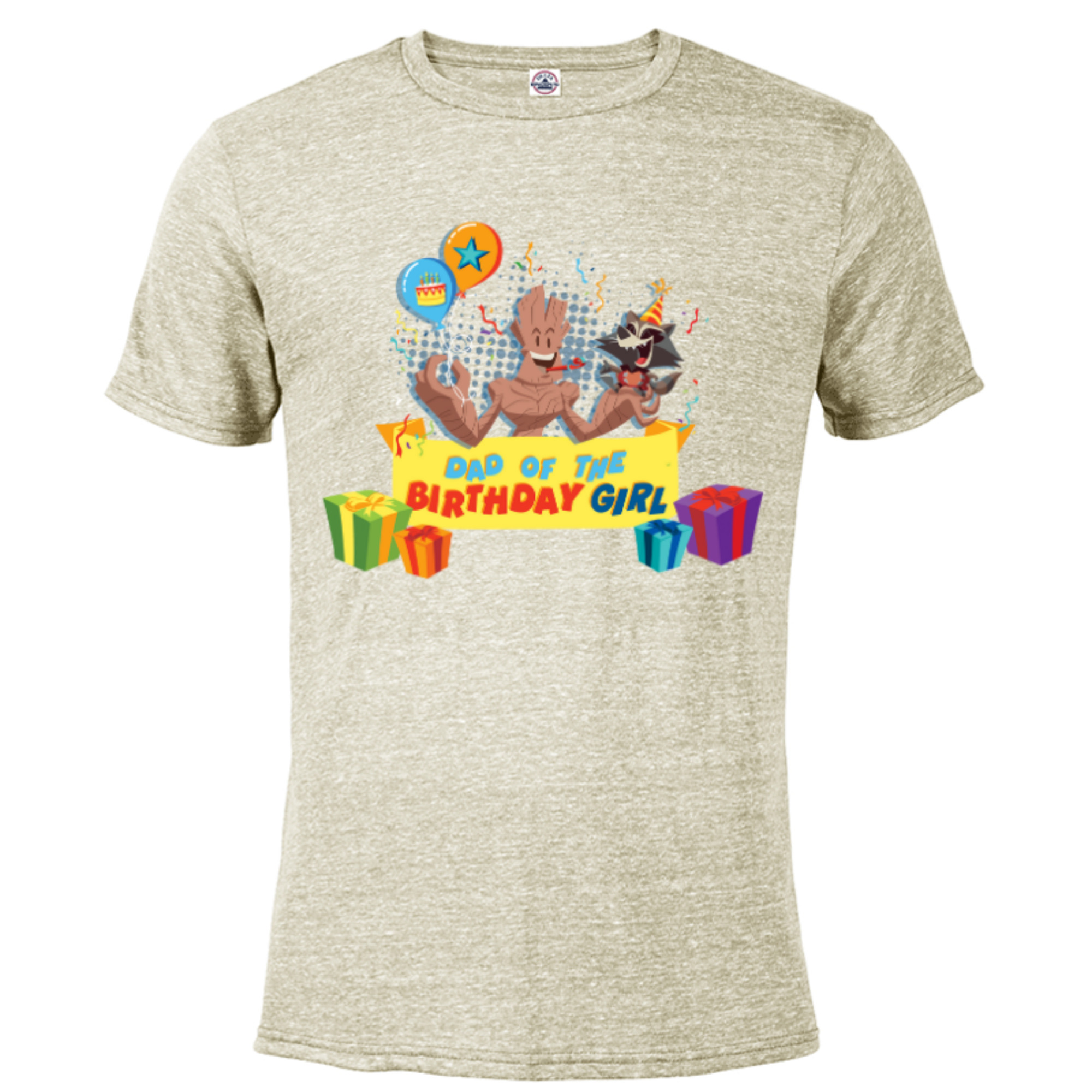 Marvel Rocket & Groot Family Party Dad of the Birthday Girl - Short ...