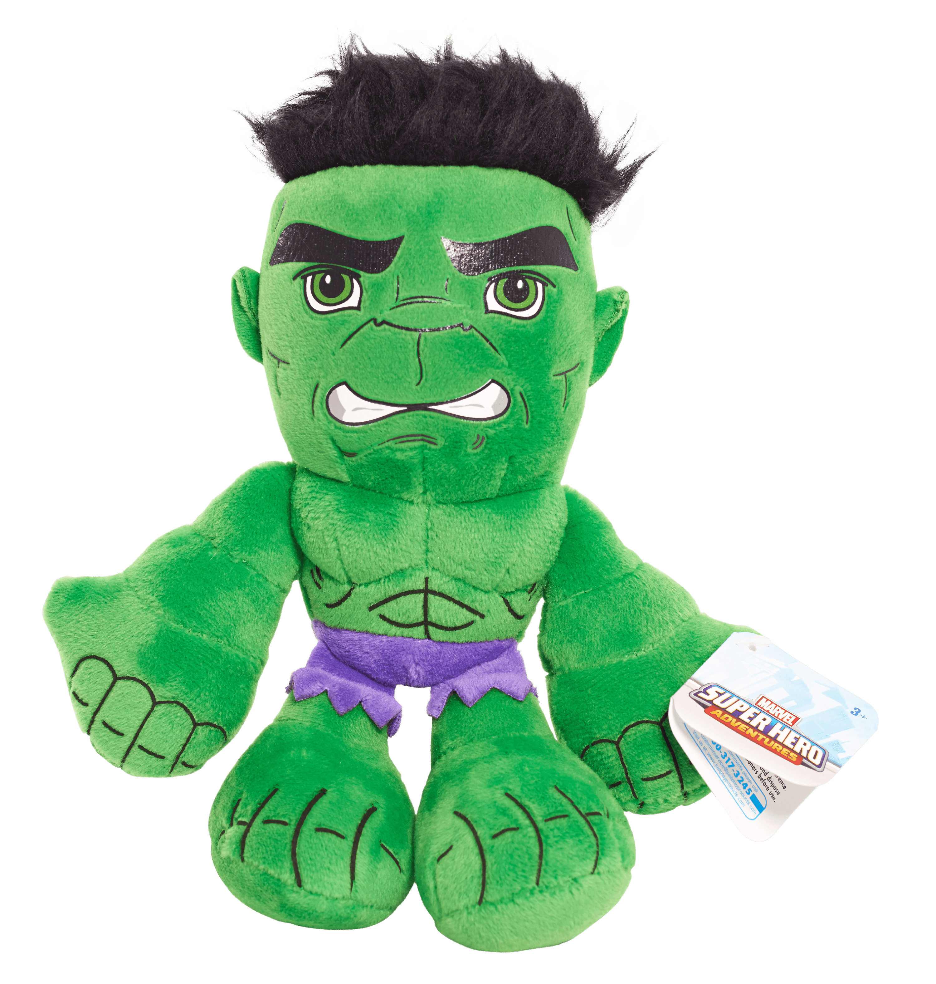 Marvel SHA Superheroes - Hulk Plush Toy - Superhero Figure - Walmart.com