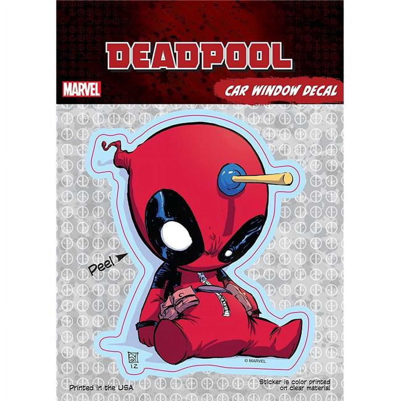 Marvel ST MDP SYDP 6 x 8 in. Deadpool Skottie Young Car Window Decal ...