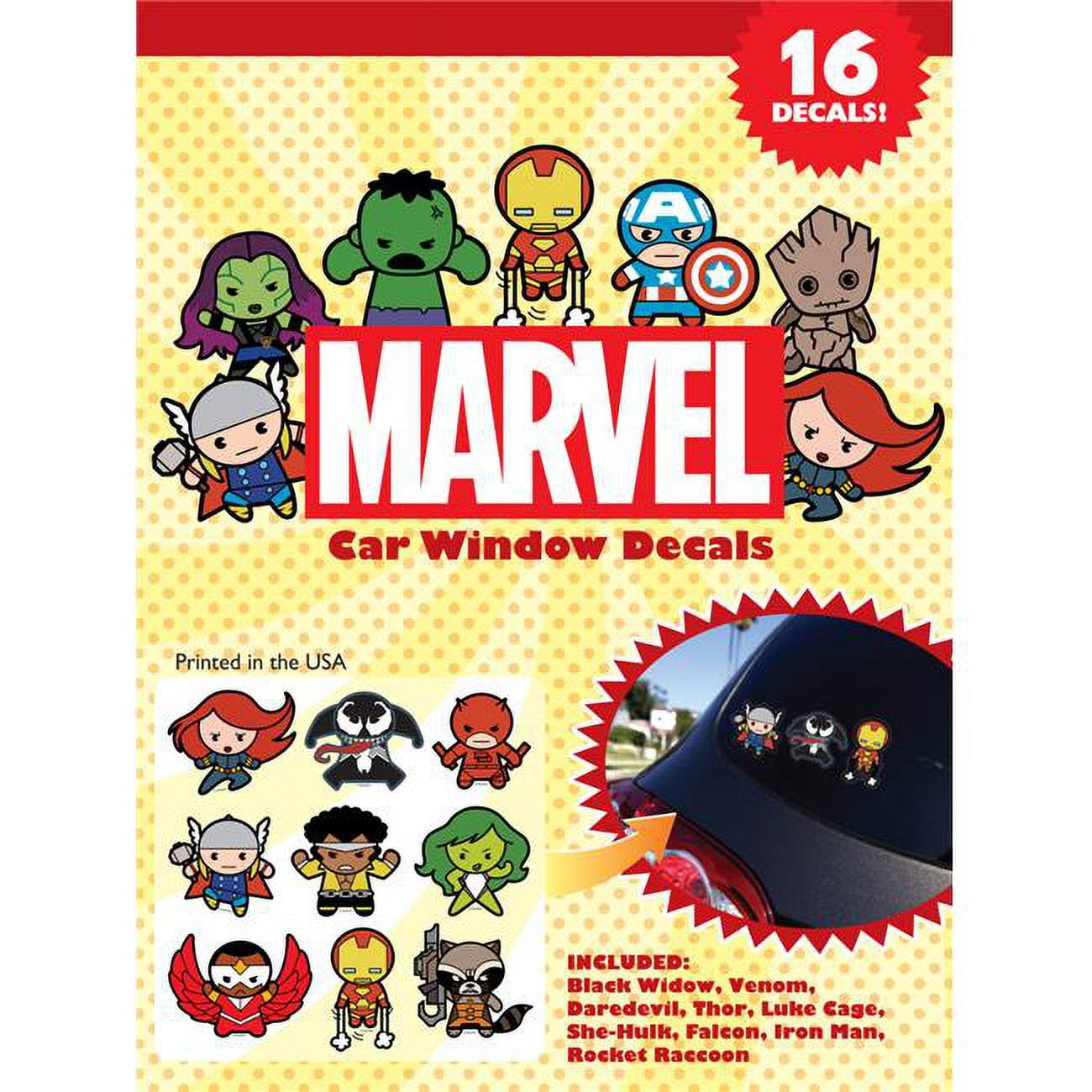 Marvel ST MPACK KAC1 Kawaii Car Window Decal - Walmart.com