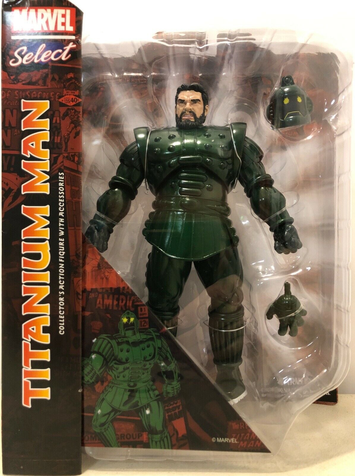 Marvel Select Titanium Man Action Figure (Other) - Walmart.com