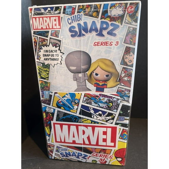 Marvel Series 3 Chibi Snapz 12 Count Sealed in Display Box - NEW ...