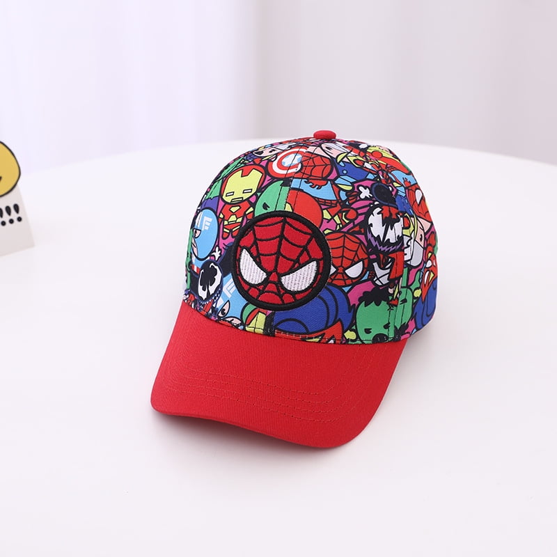 Marvel Series Cartoon Sun Hat Spring and Autumn Cap Hulk Visor Spider ...