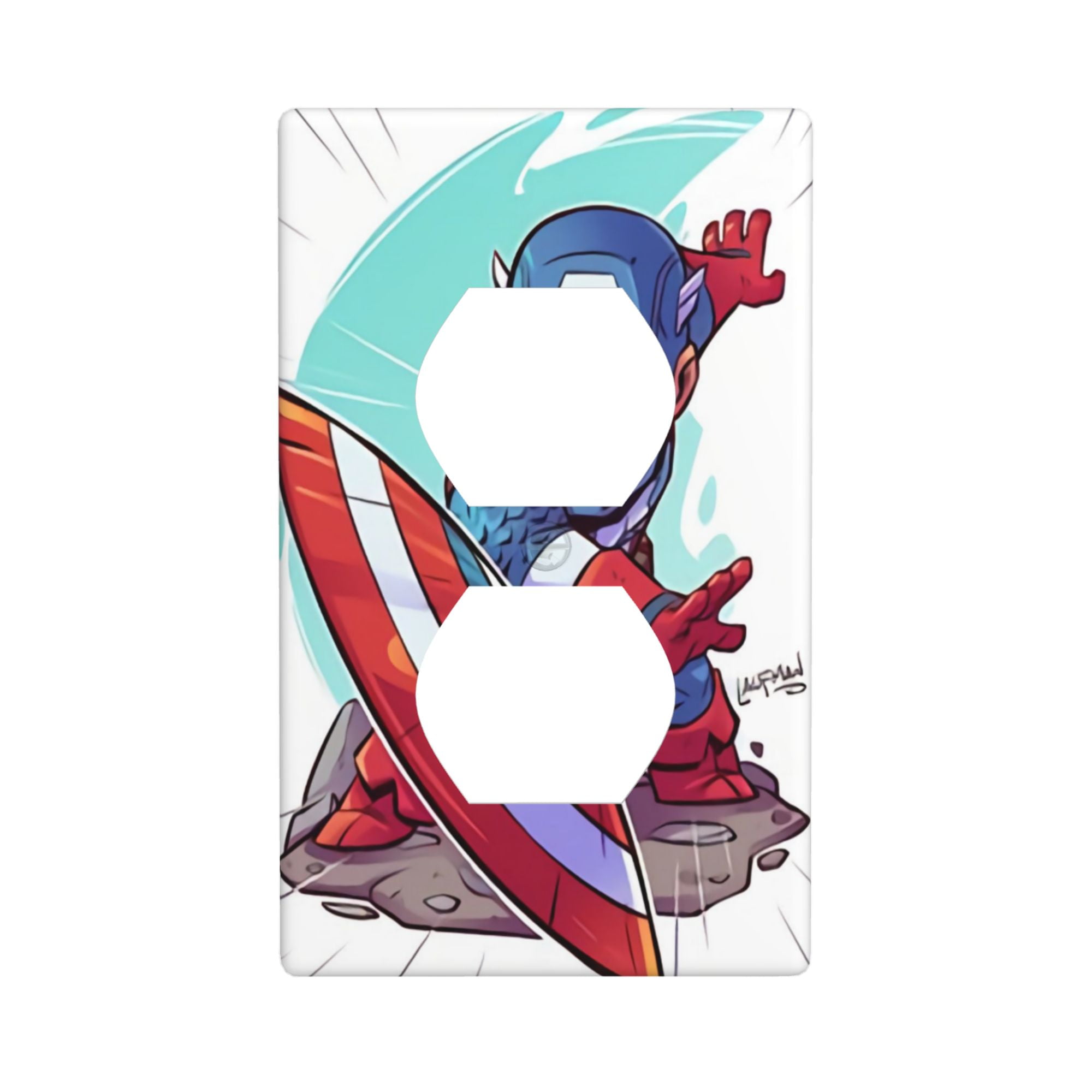 Marvel Series Comics Creative Inspired Double-Sided Socket Decorative ...