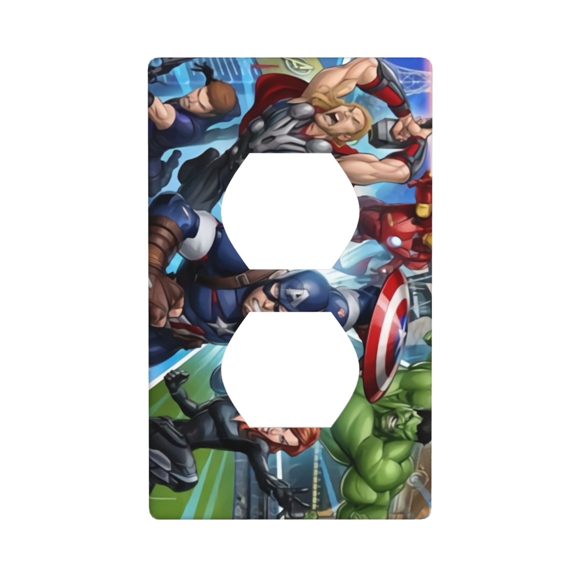Marvel Series Comics Creative Inspired Double-Sided Socket Decorative ...