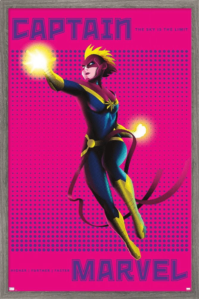 Marvel Shape of a Hero - Captain Marvel Wall Poster, 22.375" x 34 ...