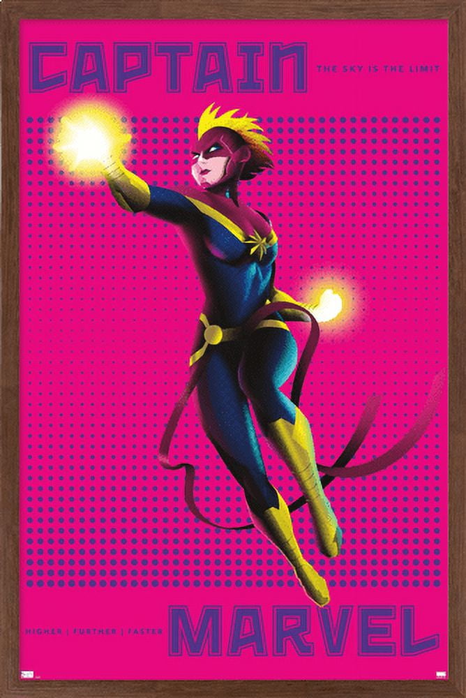 Marvel Shape of a Hero - Captain Marvel Wall Poster, 22.375" x 34 ...