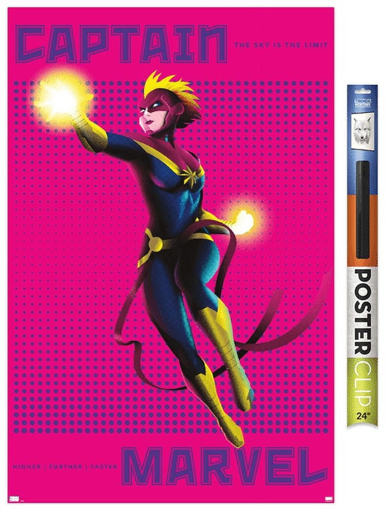 Marvel Shape of a Hero - Captain Marvel Wall Poster, 22.375" x 34 ...