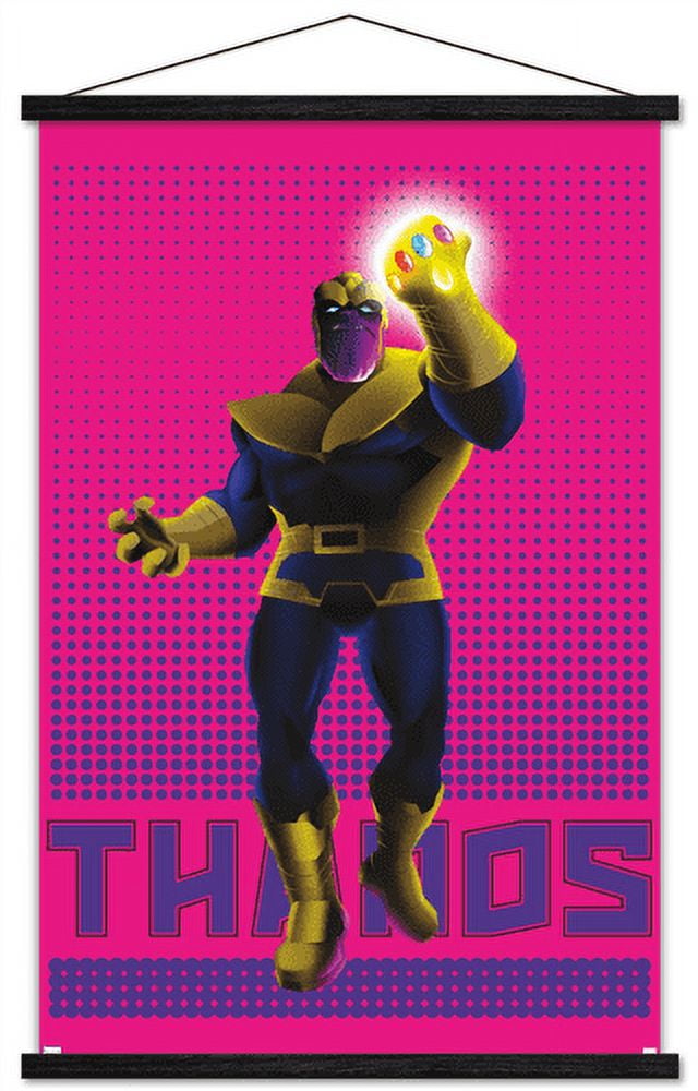 Marvel Shape of a Hero - Thanos Wall Poster with Magnetic Frame, 22.375 ...