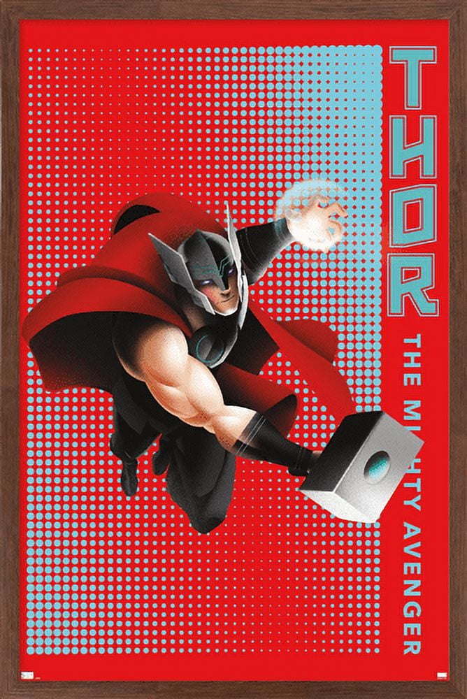 Marvel Shape of a Hero - Thor Wall Poster, 14.725" x 22.375", Framed ...