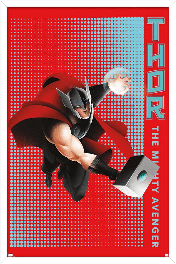 Marvel Shape of a Hero - Thor Wall Poster, 14.725" x 22.375", Framed ...