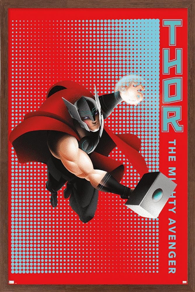 Marvel Shape of a Hero - Thor Wall Poster, 22.375" x 34" Framed ...