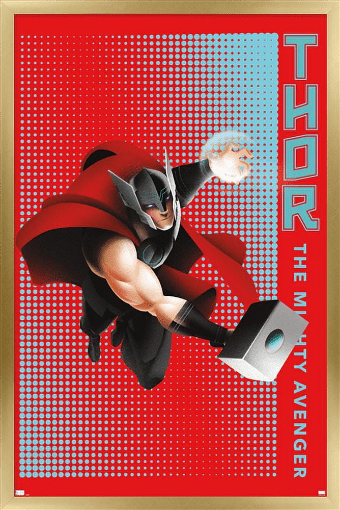 Marvel Shape of a Hero - Thor Wall Poster, 22.375" x 34", Framed ...