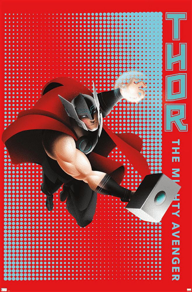 Marvel Shape of a Hero - Thor Wall Poster, 22.375" x 34" - Walmart.com