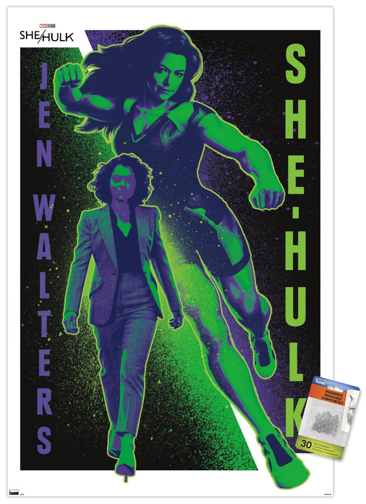 Marvel She-Hulk: Attorney At Law - Jen Walters Wall Poster with Push ...