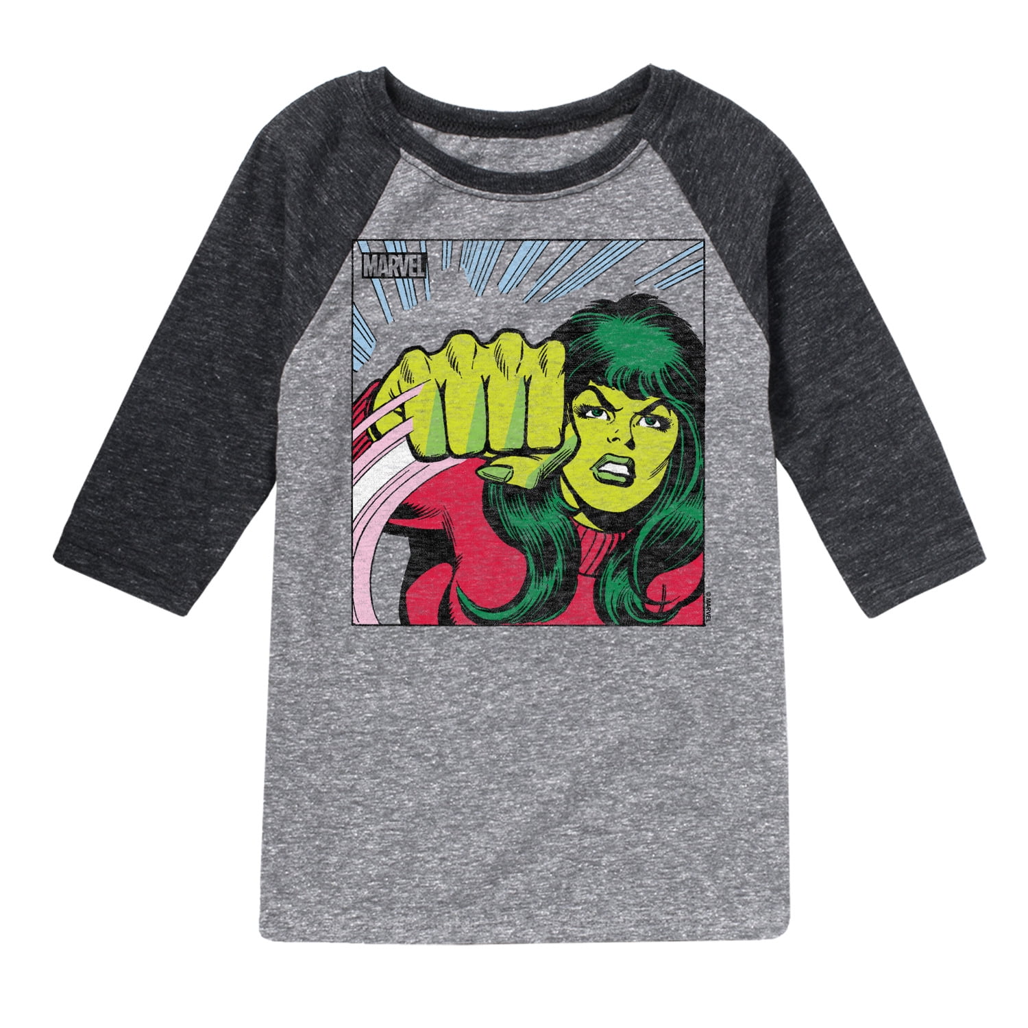 Marvel She Hulk - Comic Panel - Kids Raglan - Walmart.com