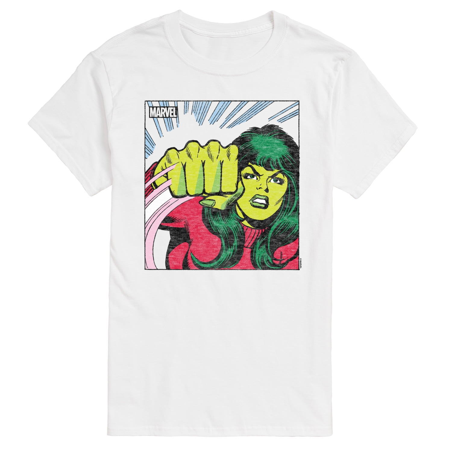 Marvel She Hulk - Comic Panel - Men's Short Sleeve Graphic T-Shirt ...