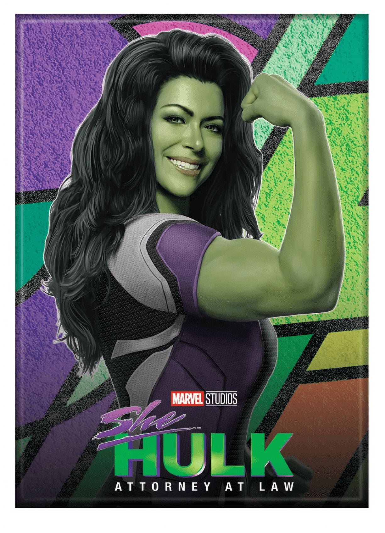 Marvel She Hulk Fist on Purple Ata-Boy Magnet 2.5" X 3.5" - Walmart.com