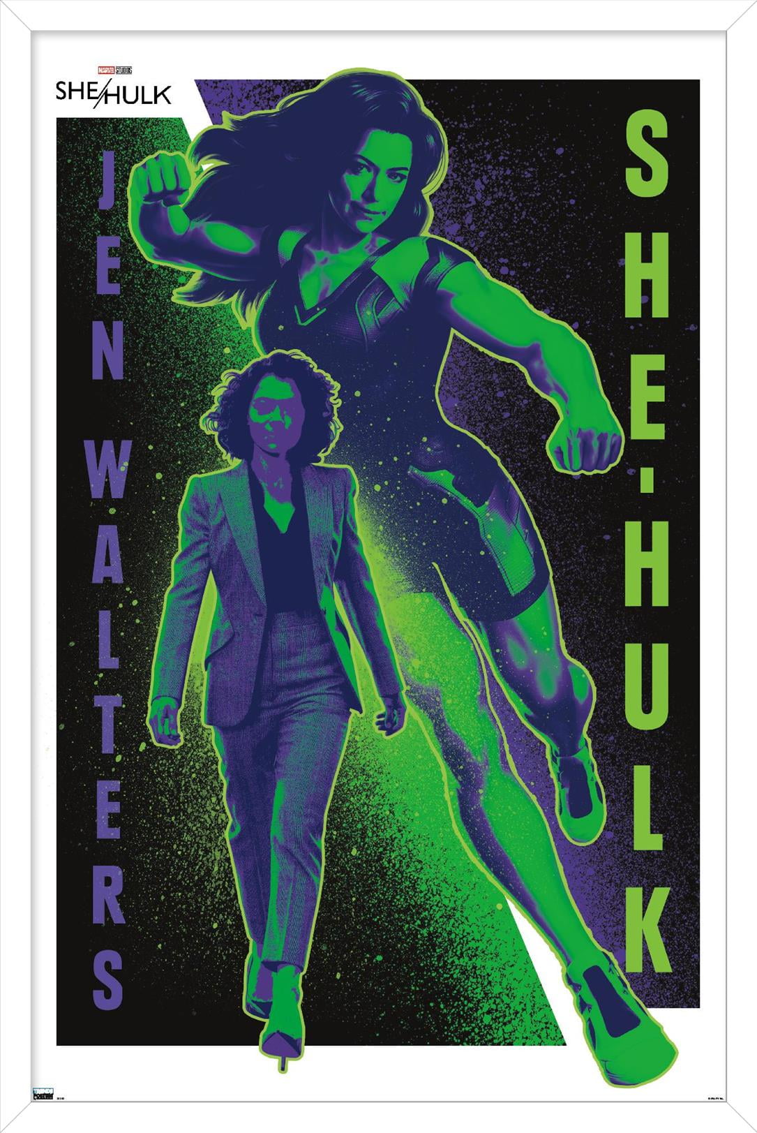 Marvel She-Hulk - Jen Walters Wall Poster, 14.725" x 22.375" Framed ...