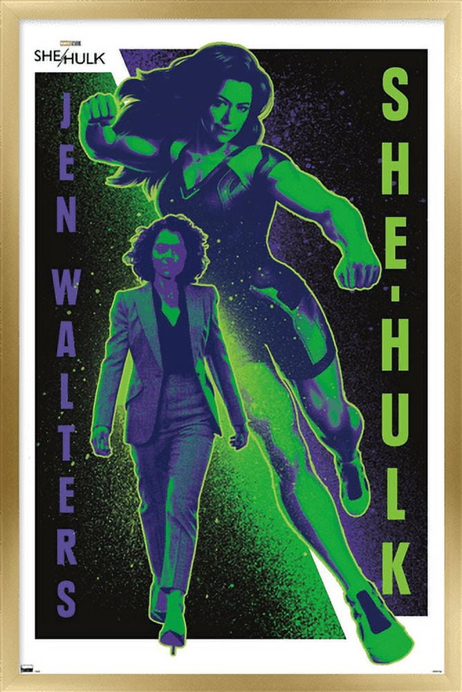 Marvel She-Hulk - Jen Walters Wall Poster, 22.375" x 34" Framed ...