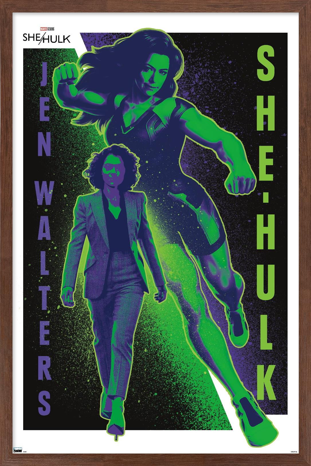 Marvel She-Hulk - Jen Walters Wall Poster, 22.375" x 34" Framed ...