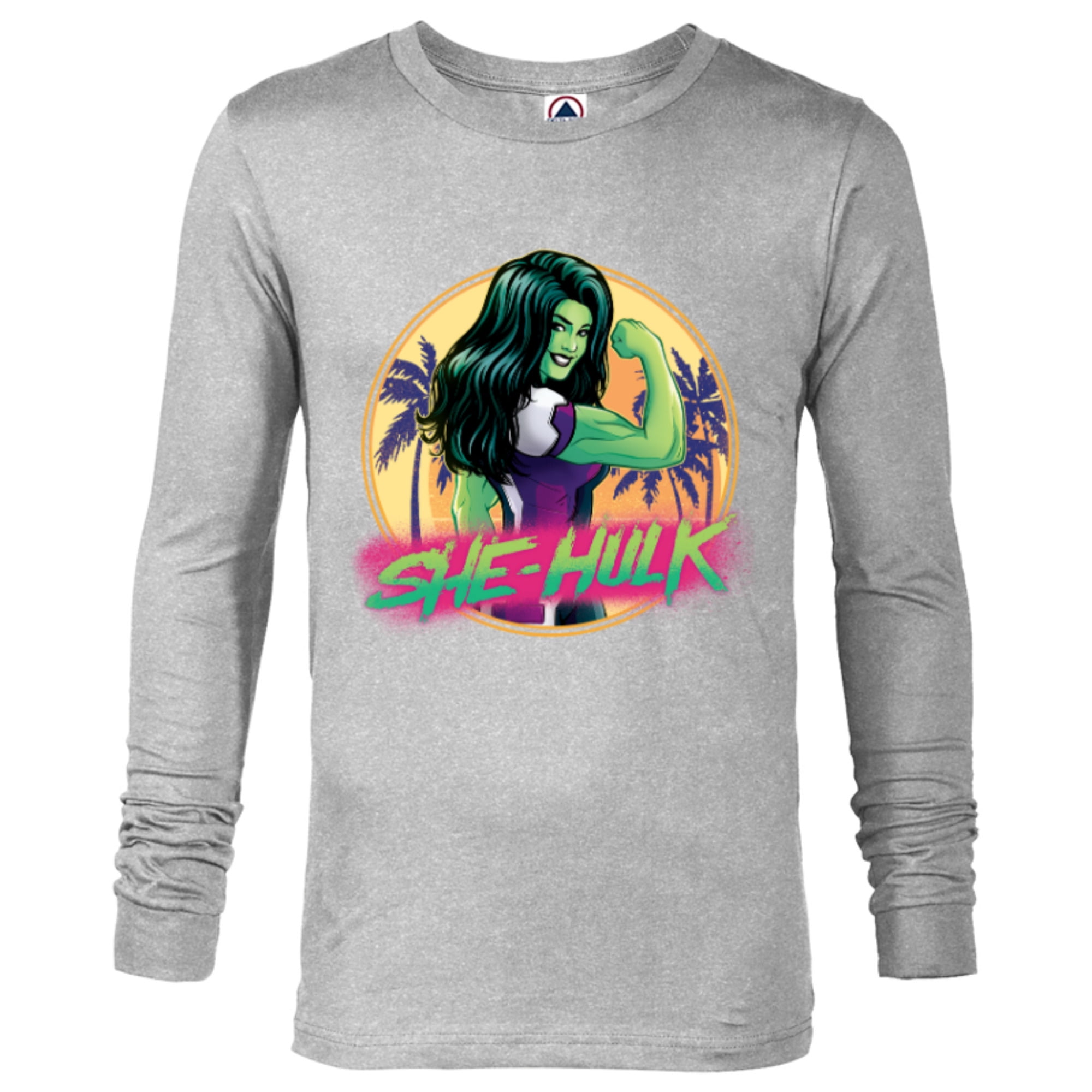 Marvel She-Hulk Jennifer Walters Palm Tree Flex - Long Sleeve T-Shirt ...