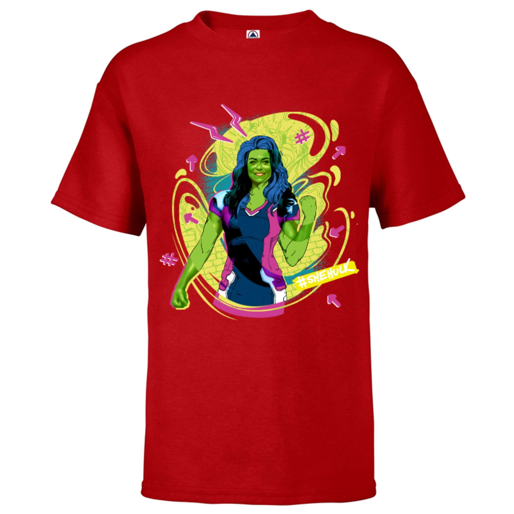 Marvel She-Hulk Jennifer Walters #She-Hulk Hashtag - Short Sleeve T ...