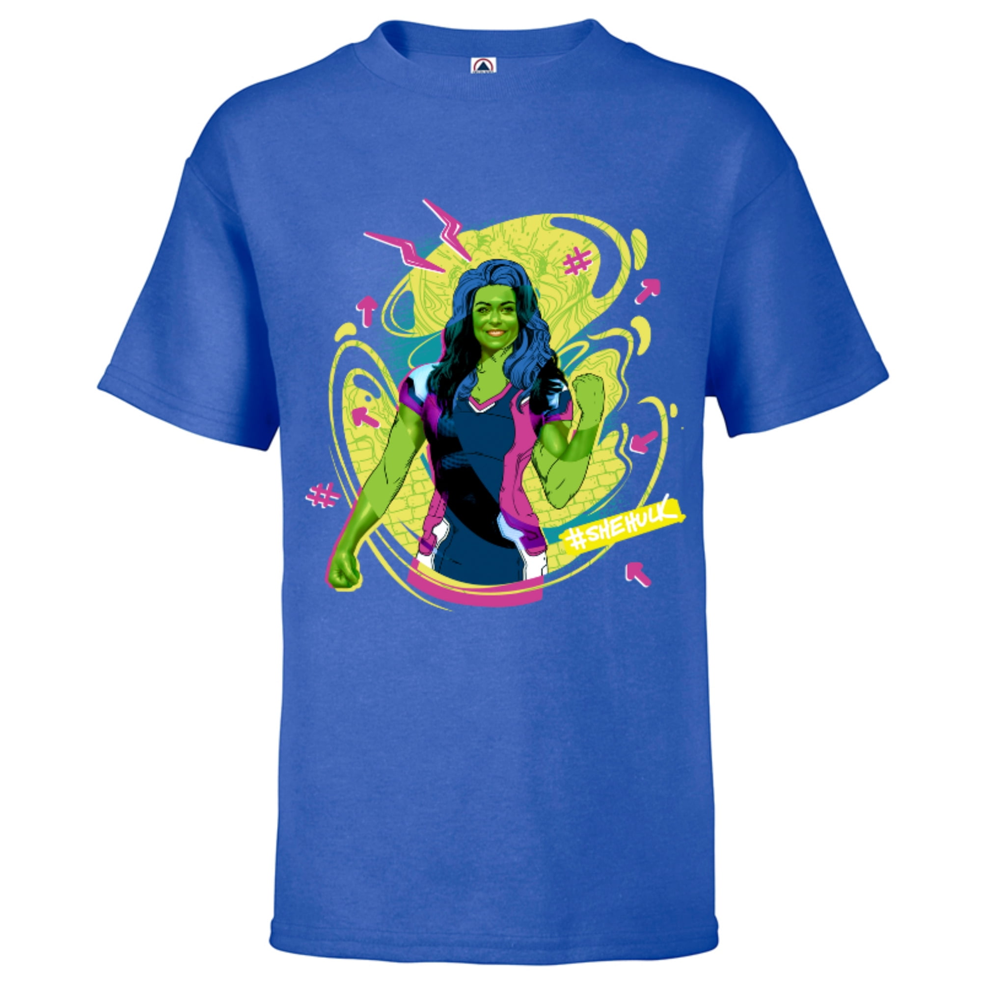 Marvel She-Hulk Jennifer Walters #She-Hulk Hashtag - Short Sleeve T ...