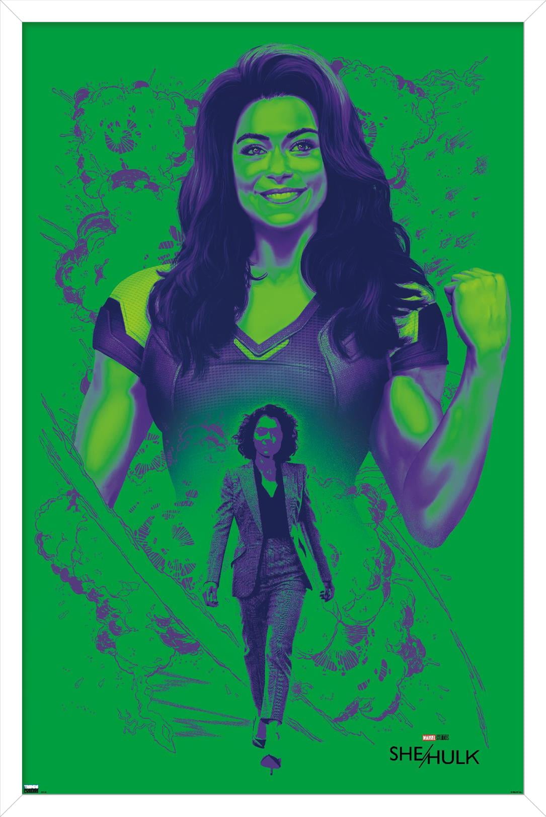 Marvel She-Hulk - Pose Wall Poster, 14.725" x 22.375" Framed - Walmart.com