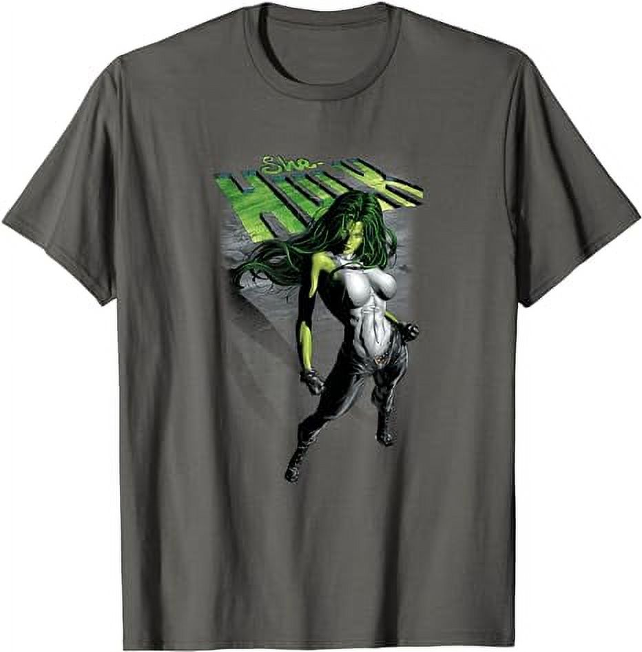Marvel She-Hulk Shadow Comic Icon Pose T-Shirt - Walmart.com