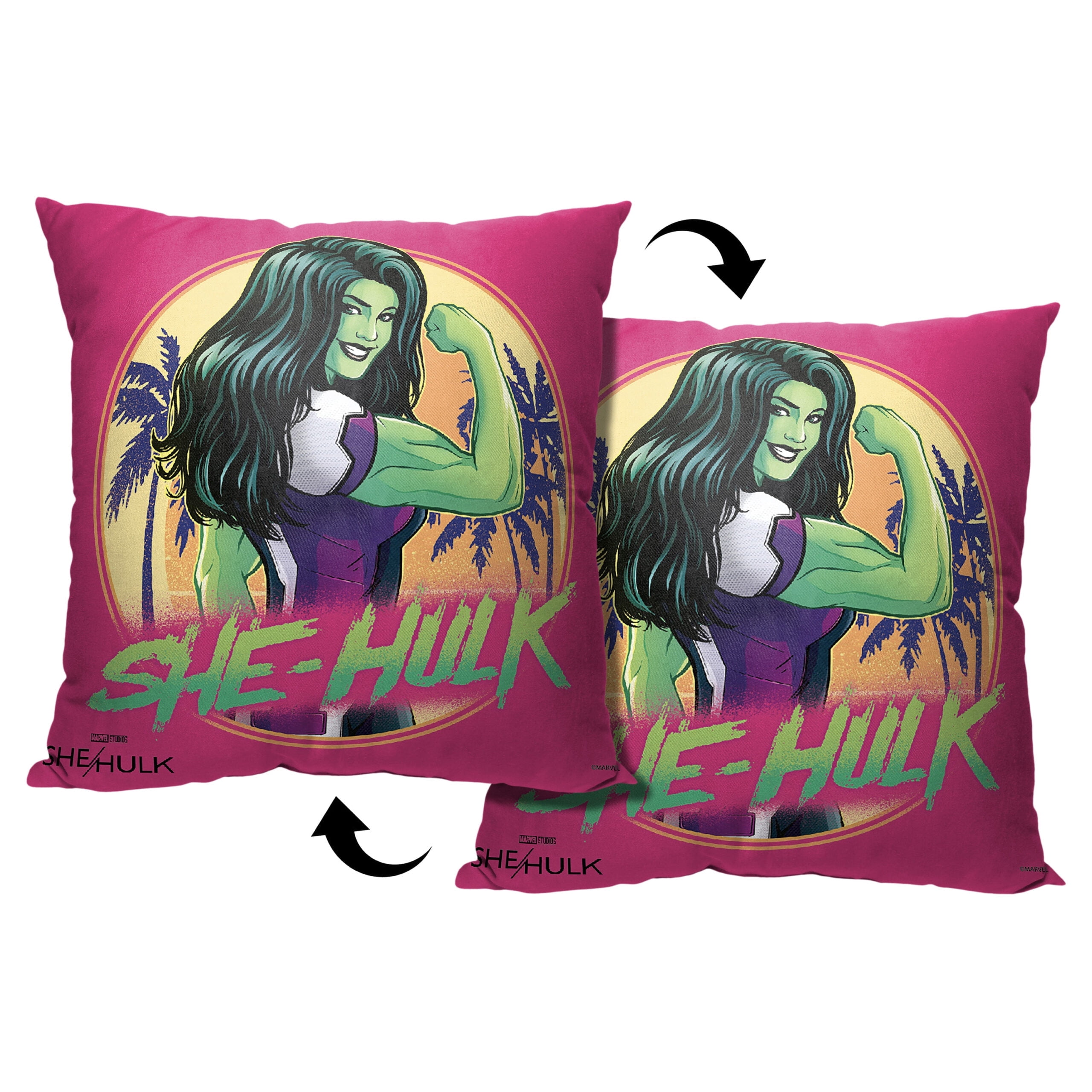 Marvel She Hulk Tropical She Hulk Kids Printed Throw Pillow, 18 x 18 ...
