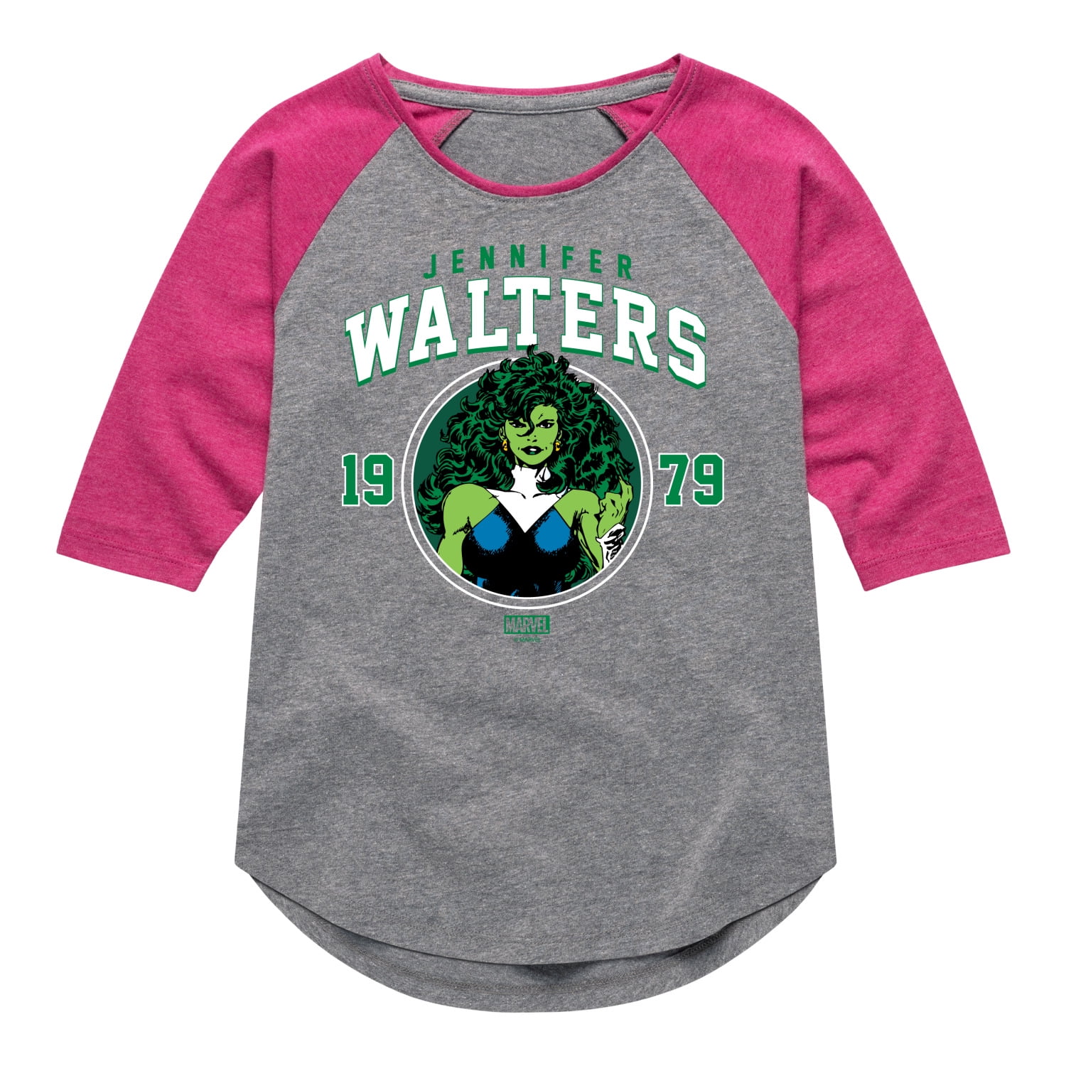Marvel She Hulk - Walters - Youth And Toddler Girls Shirt Tail Raglan ...