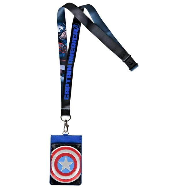 Marvel Shield Symbol ID Card Holder Lanyard - Walmart.com